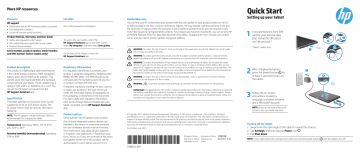 HP Tablet Quick Start | Manualzz