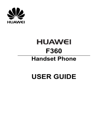 HUAWEI F360 User Guide | Manualzz