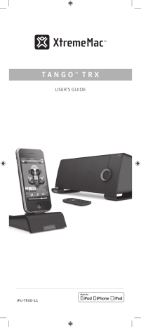 docking speakers Tango TRX User's Guide | Manualzz