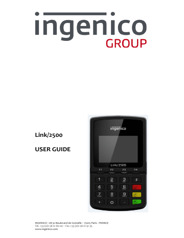 Ingenico Link 2500 User Guide | Manualzz