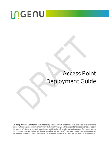 Ingenu Access Point Deployment Guide | Manualzz