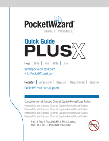 PocketWizard Plus X Quick Guide | Manualzz
