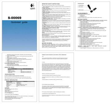 Bluetooth adapter S-00069 GBDU101 Quickstart Guide | Manualzz