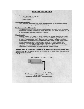 Long Range Systems T74REPEATER repeater Installation guide | Manualzz