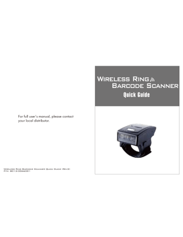 Wireless Ring Barcode Scanner Quick Guide | Manualzz