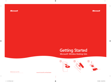 Microsoft Wireless Desktop Set Getting Started | Manualzz