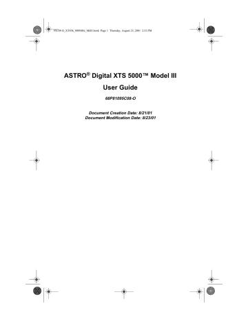 Motorola XTS 5000 Model III User Guide | Manualzz