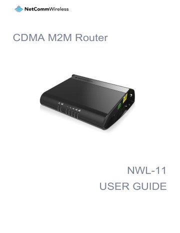 NetComm Wireless CDMA M2M Router NWL 11 User Guide | Manualzz