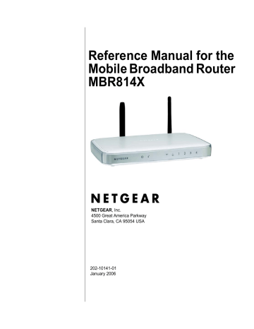 Mobile Broadband Router MBR 814X Reference Manual | Manualzz