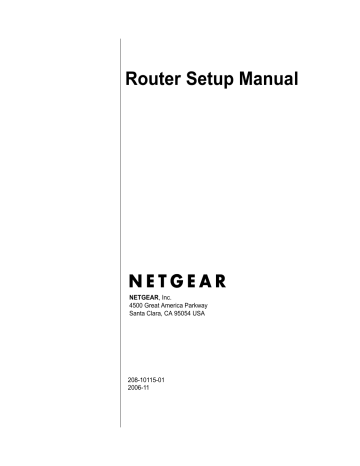 NETGEAR Router Setup Manual | Manualzz