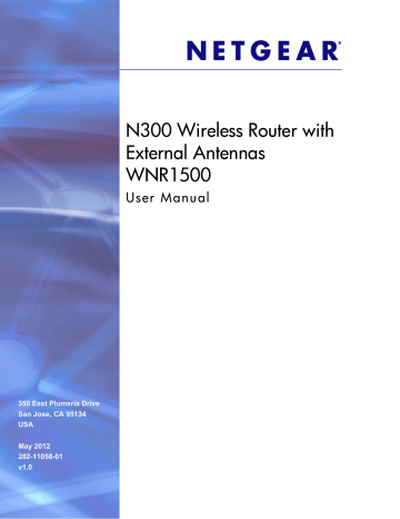 NETGEAR N300 WNR1500 Wireless Router User Manual | Manualzz