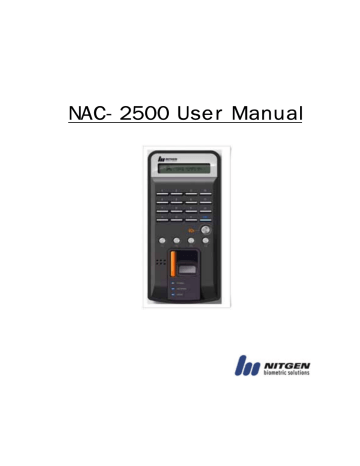 NAC 2500 User Manual | Manualzz
