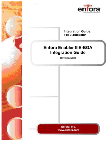 Enfora Enabler IIIE BGA Integration Guide | Manualzz