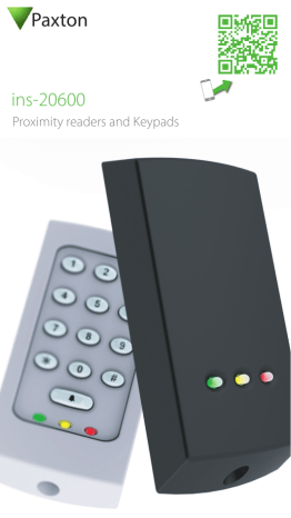 Paxton Proximity readers, Keypads Installation Guide | Manualzz