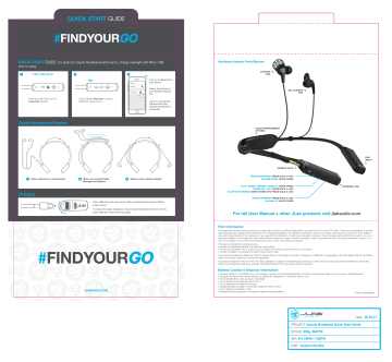 JLab Gravity Neckband Quick Start Guide | Manualzz