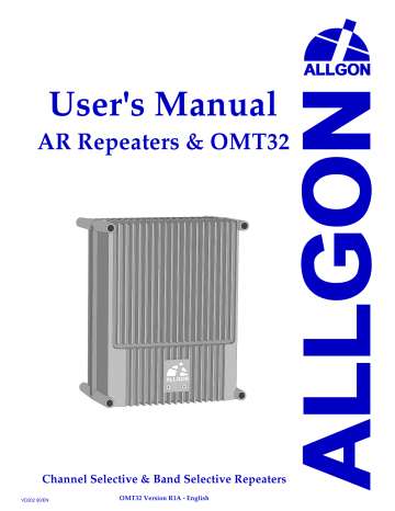 Allgon AR OMT32 User’s Manual | Manualzz