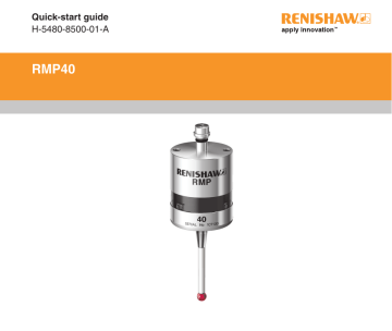 Renishaw RMP 40 Quick Start Guide | Manualzz