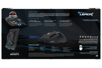 ROCCAT Leadr Wireless Gaming Mouse Quick-Installation Guide | Manualzz