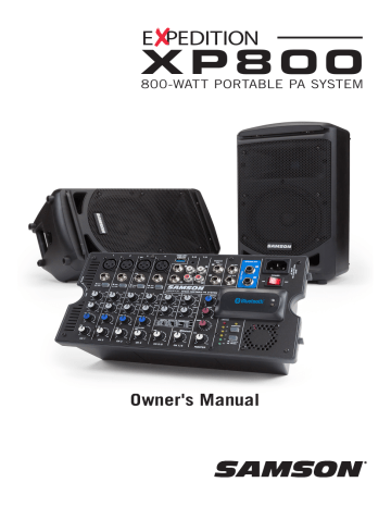 Samson Expedition XP800 Owner's Manual | Manualzz