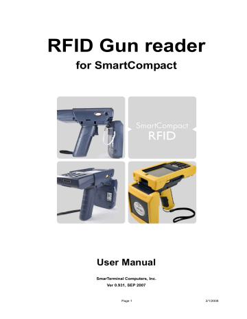 RFID Gun reader SmartCompact RFID Gun reader User Manual | Manualzz