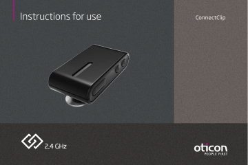 Oticon ConnectClip Instructions for use | Manualzz