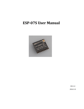 ESP-07S WiFi module User Manual | Manualzz