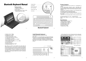 Teleway Industrial Bluetooth Keyboard User manual | Manualzz