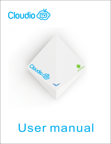 Cloudio TV box user manual | Manualzz