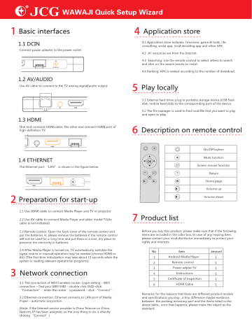 JCG Android Media Player User manual | Manualzz