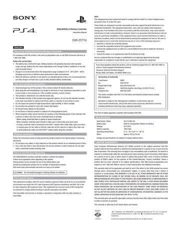 SONY DUALSHOCK 4 Wireless Controller Instruction Manual | Manualzz