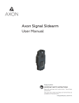 Axon Signal Sidearm AX1012 User Manual | Manualzz