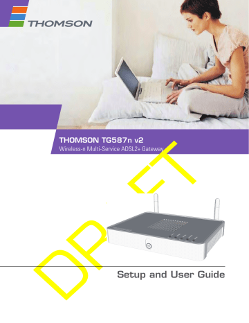 Thomson Wireless Gateway TG587n v2 Setup and User Guide | Manualzz