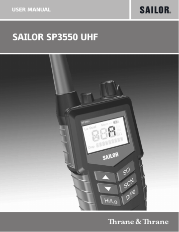SAILOR SP3550 UHF User Manual | Manualzz