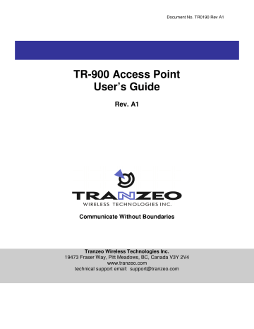 TR-900 TR-900 User Guide | Manualzz
