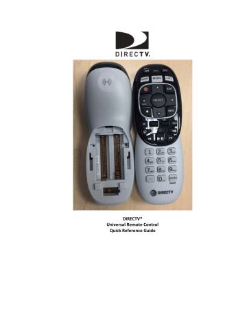 DIRECTV Universal Remote Control Quick Reference Guide | Manualzz