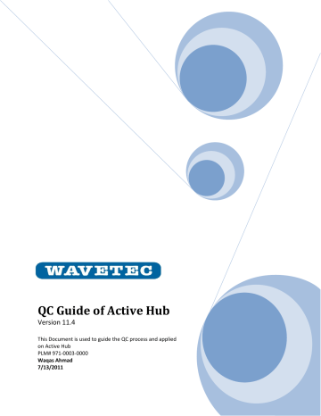 Active Hub QC Guide | Manualzz