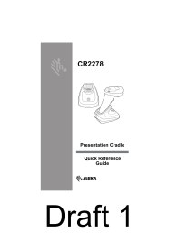 Zebra DS2278 - User manual, Quick start Guide, Reference guide