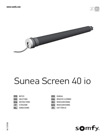SOMFY Sunea Screen 40 io Manual | Manualzz