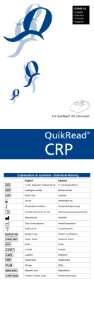 Orion Diagnostica QuikRead CRP Manual De Instrucciones | Manualzz