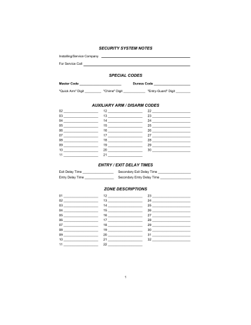 Interlogix Caddx Ranger 9000E User Manual | Manualzz