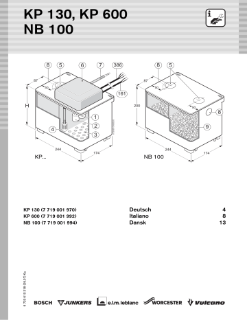 Junkers KP 130, NB 100 Handbuch | Manualzz