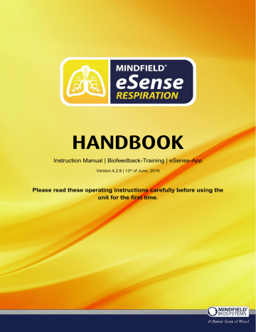 Mindfield eSense RESPIRATION Handbook | Manualzz