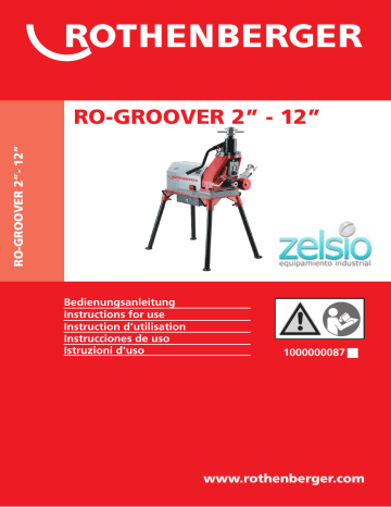 Rothenberger RO-GROOVER 2"-12" Instrucciones de operación | Manualzz
