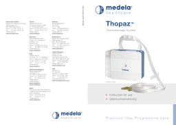 Medela Thopaz - Operating instructions, Quick Reference manual, User Guide