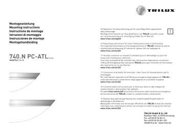 Trilux 7402N PC-ATL/1xTCF36 E Instrucciones De Montaje | Manualzz