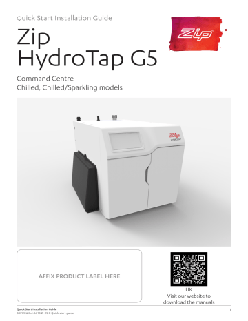 Zip HydroTap G5 Classic Plus chilled 175 Quick Guide | Manualzz