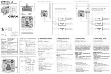 Osram DIM MCU G2 Manual do usuário | Manualzz