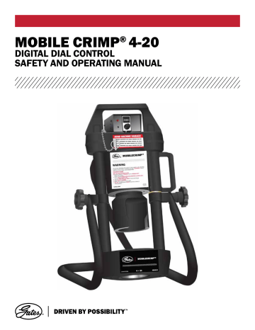 Setup. Gates MOBILE CRIMP 4-20 | Manualzz