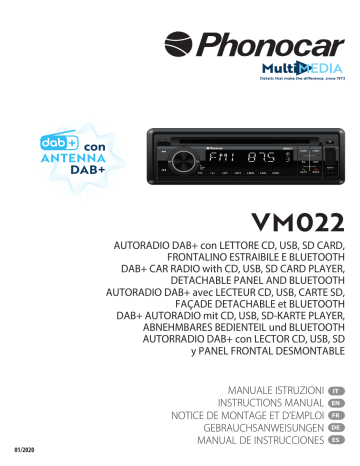 Phonocar VM 022 Manual De Instrucciones | Manualzz