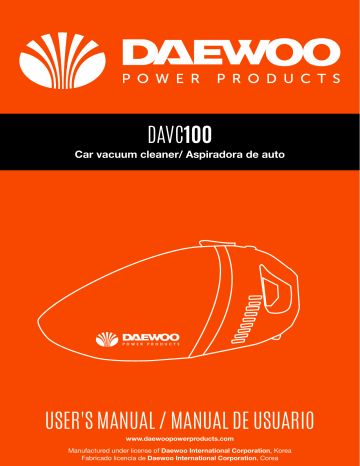 Daewoo DAVC100 Manual De Usuario | Manualzz